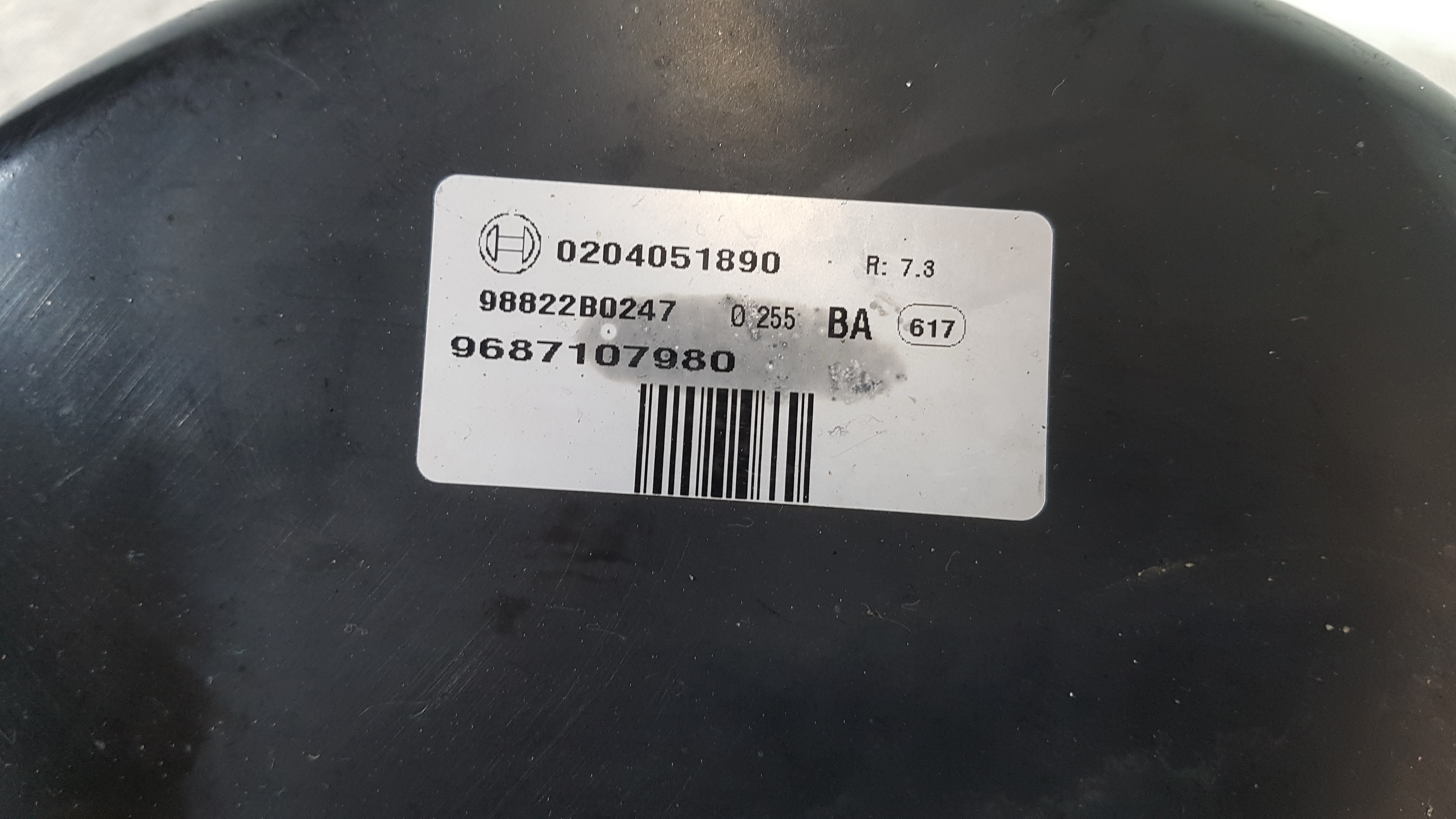HIDROVÁCUO PEUGEOT 307 16 PR PK 2010 original usado – Desmonte Aruja