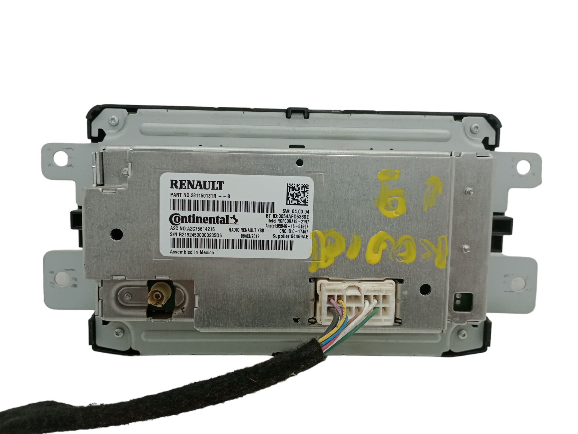 Rádio Renault Kwid 2017 A 2020 Original – FOX AUTO PEÇAS